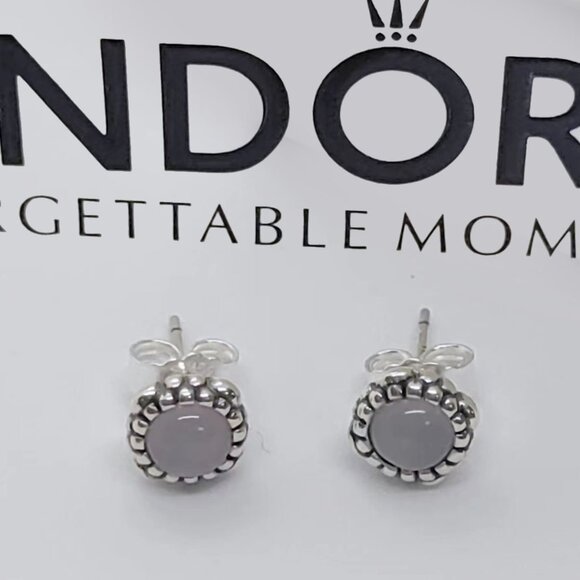 Pandora | Jewelry | Pandora Earring October Petal Pink Birthday Bloom ...